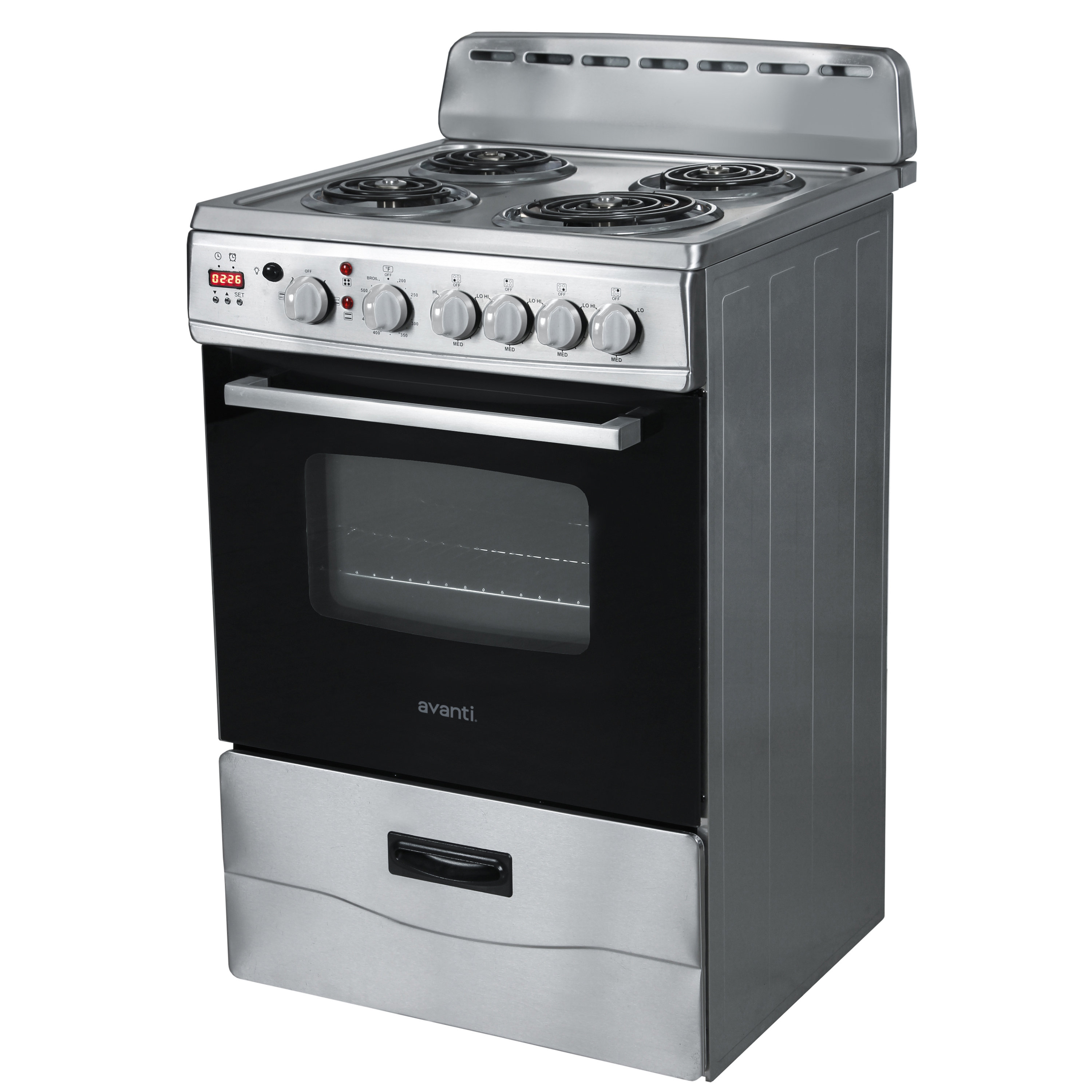 Avanti Products Avanti 24" Electric Range Oven with Framed Glass Door ...