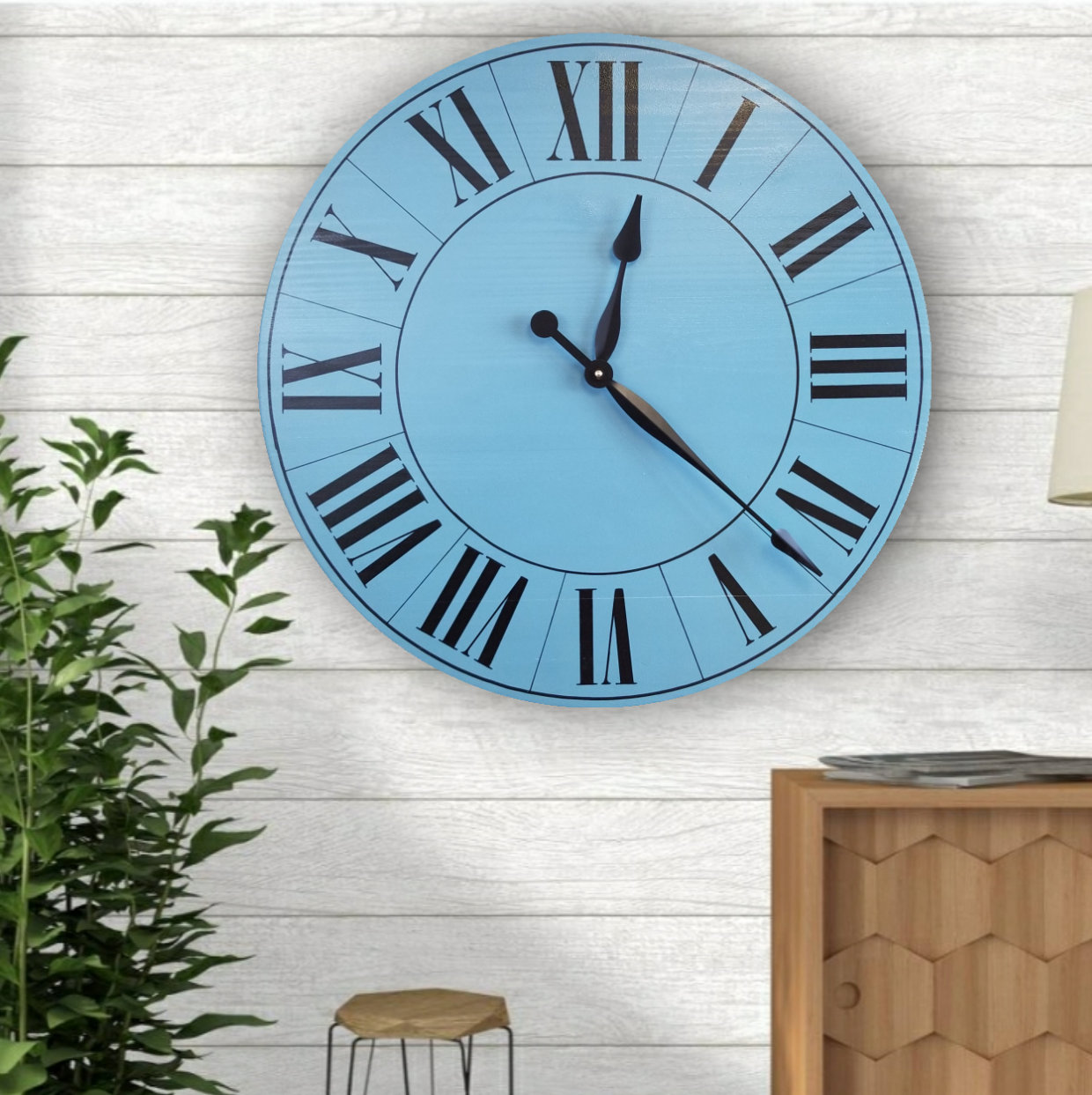 Winston Porter Oversized Beaudette Wall Clock | Wayfair