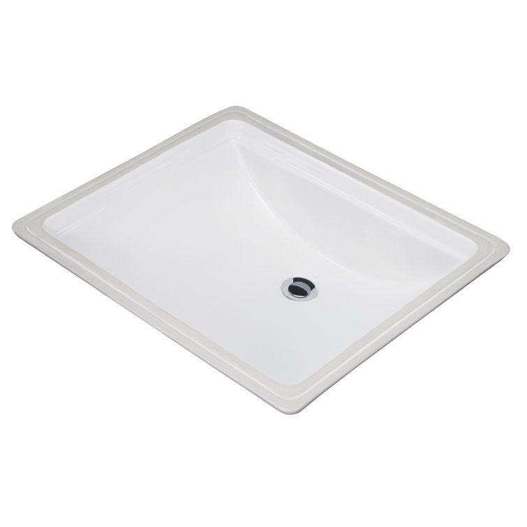 Gerber Logan White Vitreous China Rectangular Undermount Bathroom Sink ...