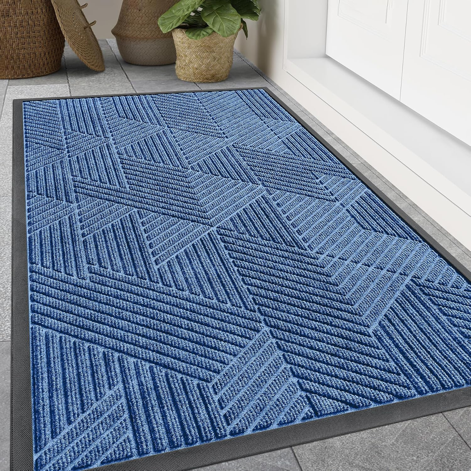 Bayou Breeze Heavy Duty Outdoor Doormat - Non-Slip, Durable Rubber Mat for Indoor/Outdoor ...