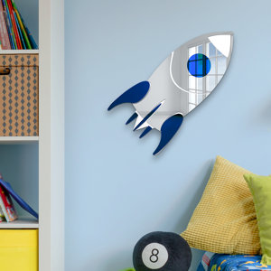 Zoomie Kids Rocket Ship Space Wall Decor | Wayfair