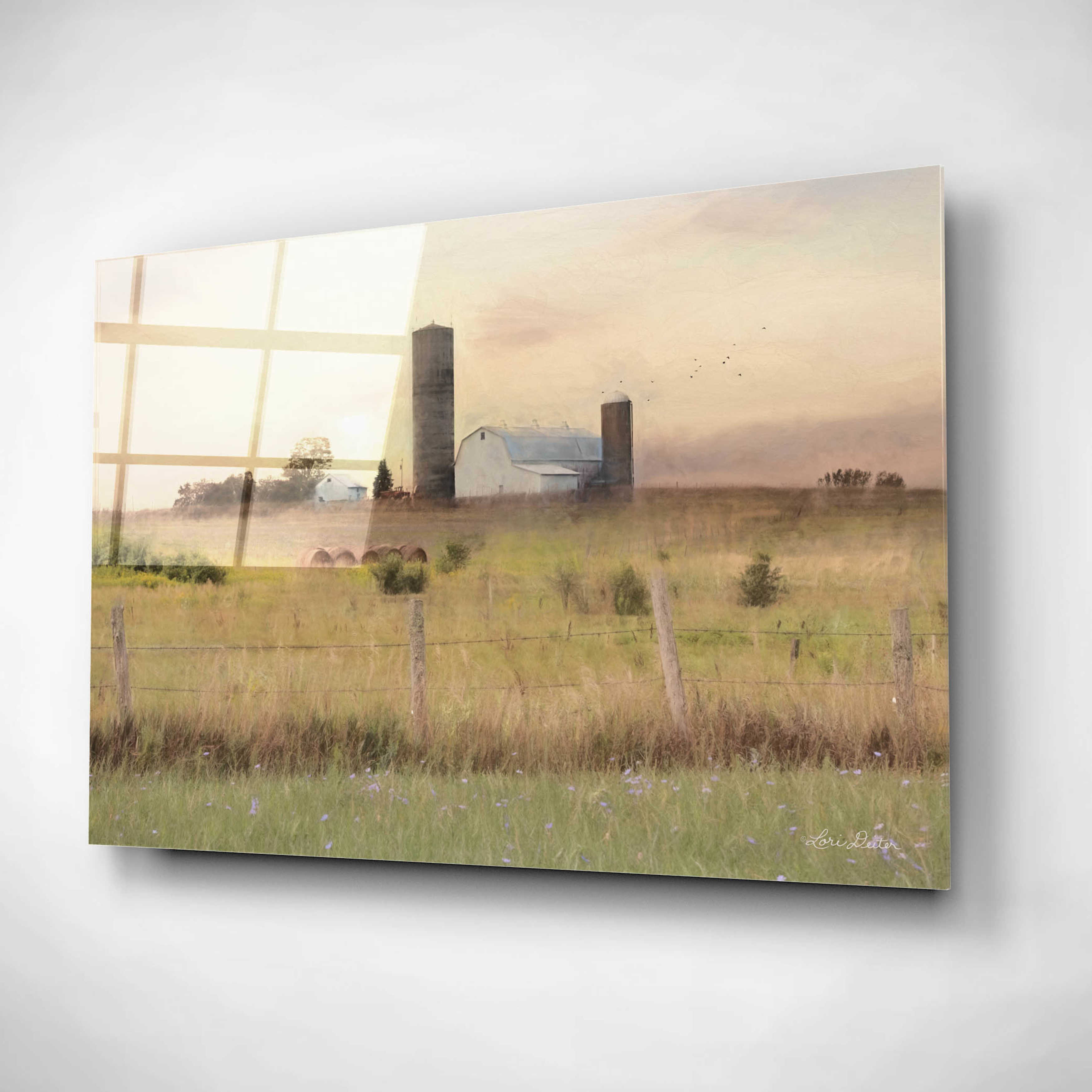 August Grove Epic Art 'Sunset At The Dexter Farm' Sunset At The Dexter ...