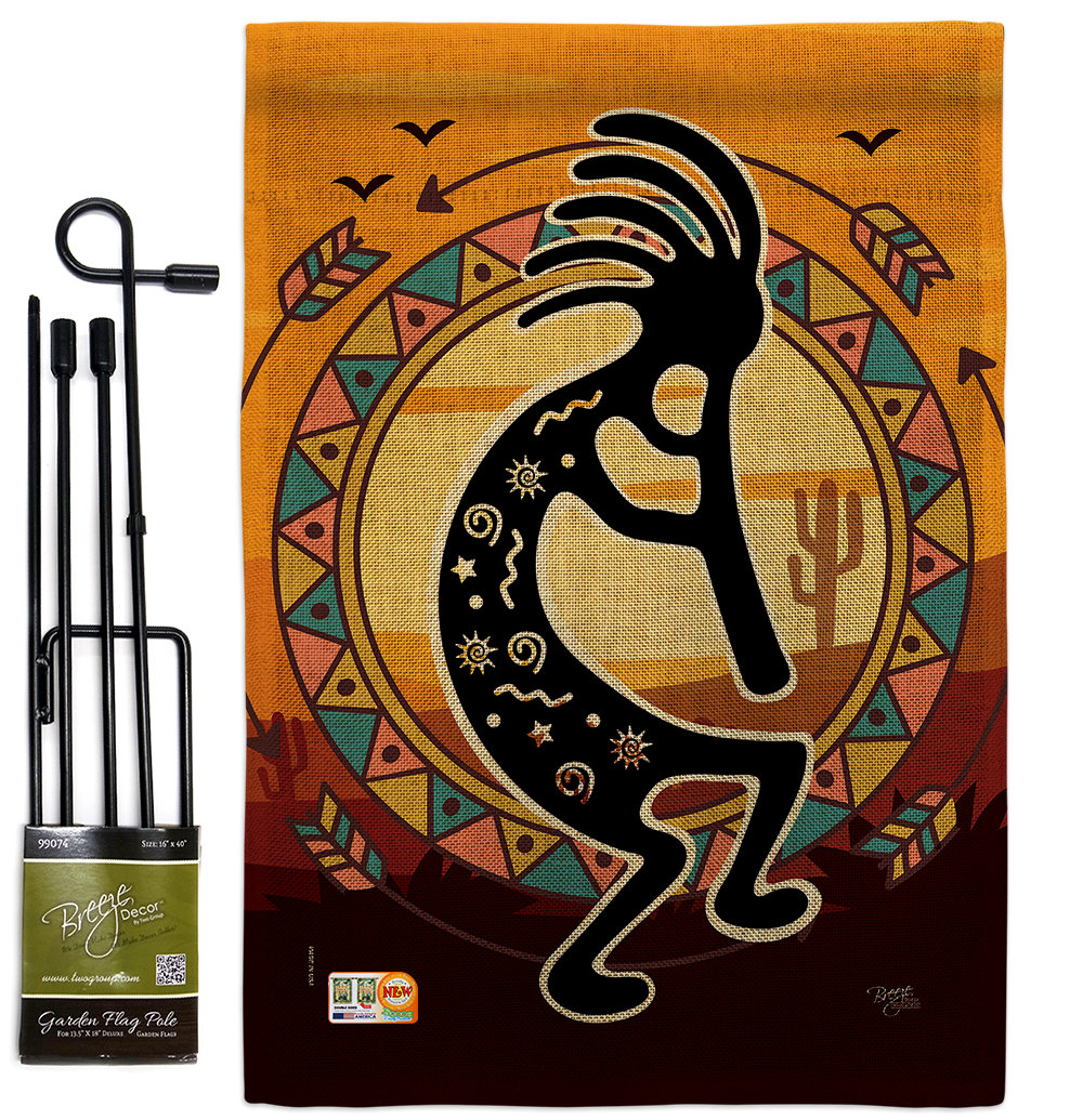 Brayden Studio® Marni Kokopelli Playing Flute Country and Primitive ...