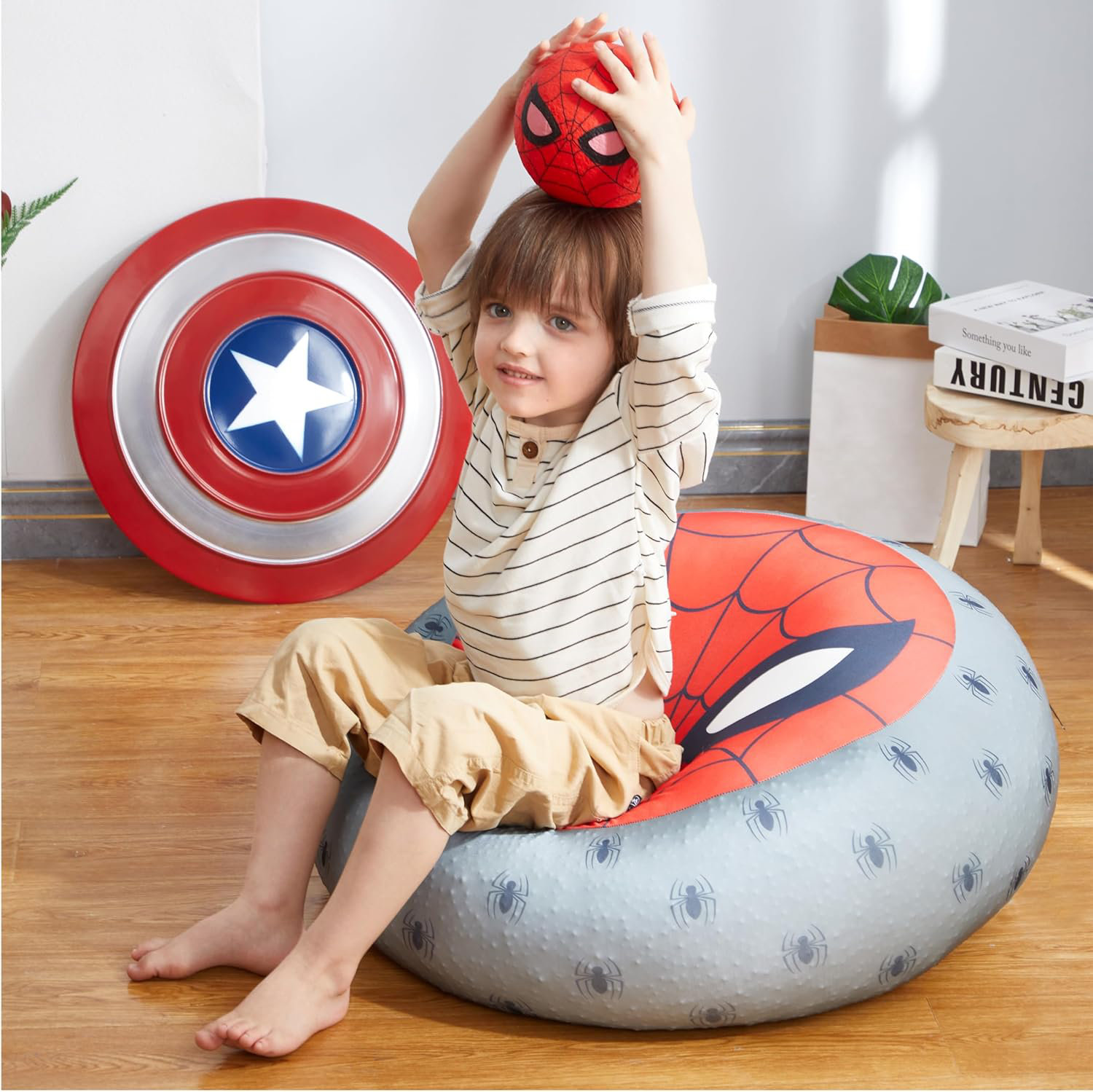 Idea Nuova Spiderman Spandex Smooshie Bean Bag Chair - Wayfair Canada