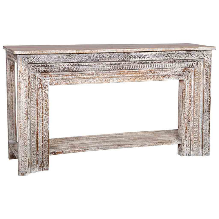 August Grove Arrowsic 160cm Solid Wood Console Table | Wayfair.co.uk