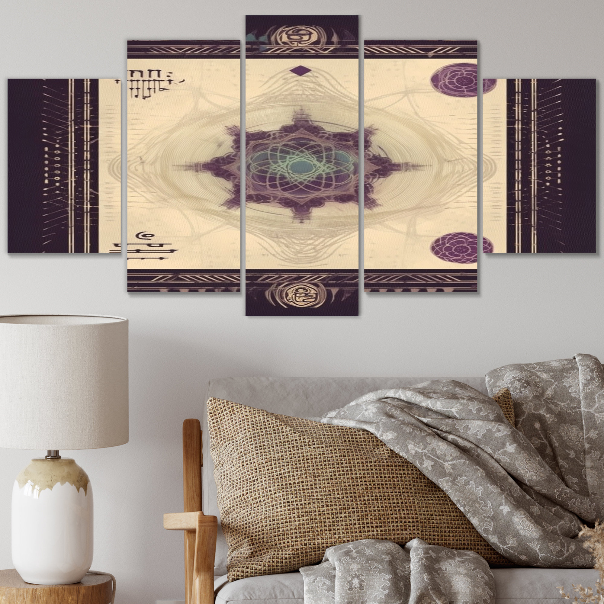 Dakota Fields Spirit Invocation Vintage Mandala II - Christianism Wall ...