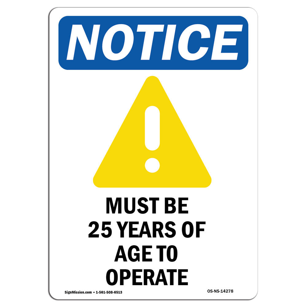 SignMission Must Be 25 Years of Sign with Symbol | Wayfair