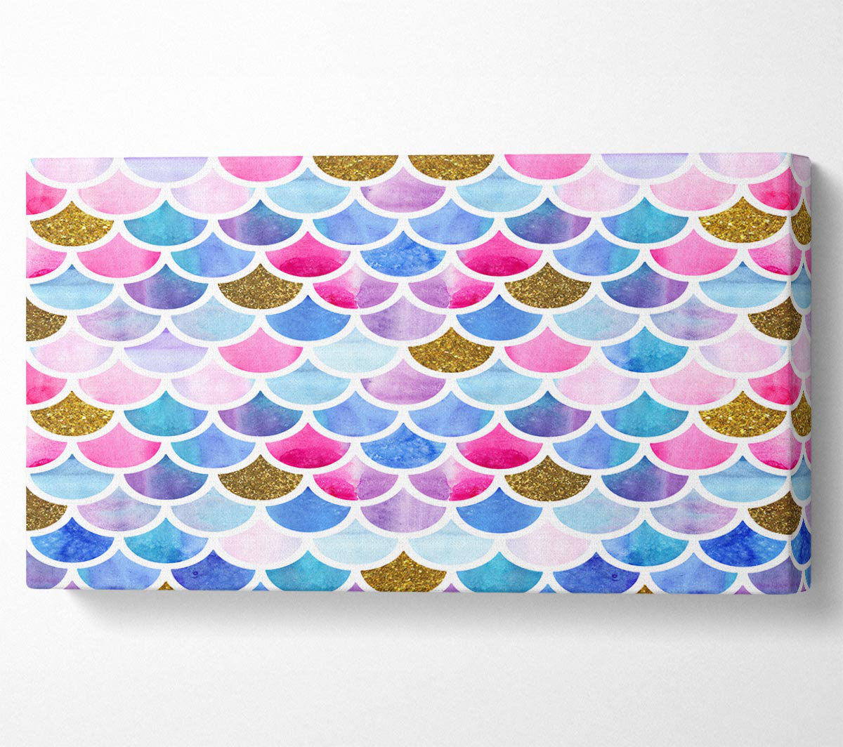 Ivy Bronx Carneshia Mermaid Scales - Wrapped Canvas Art Prints ...