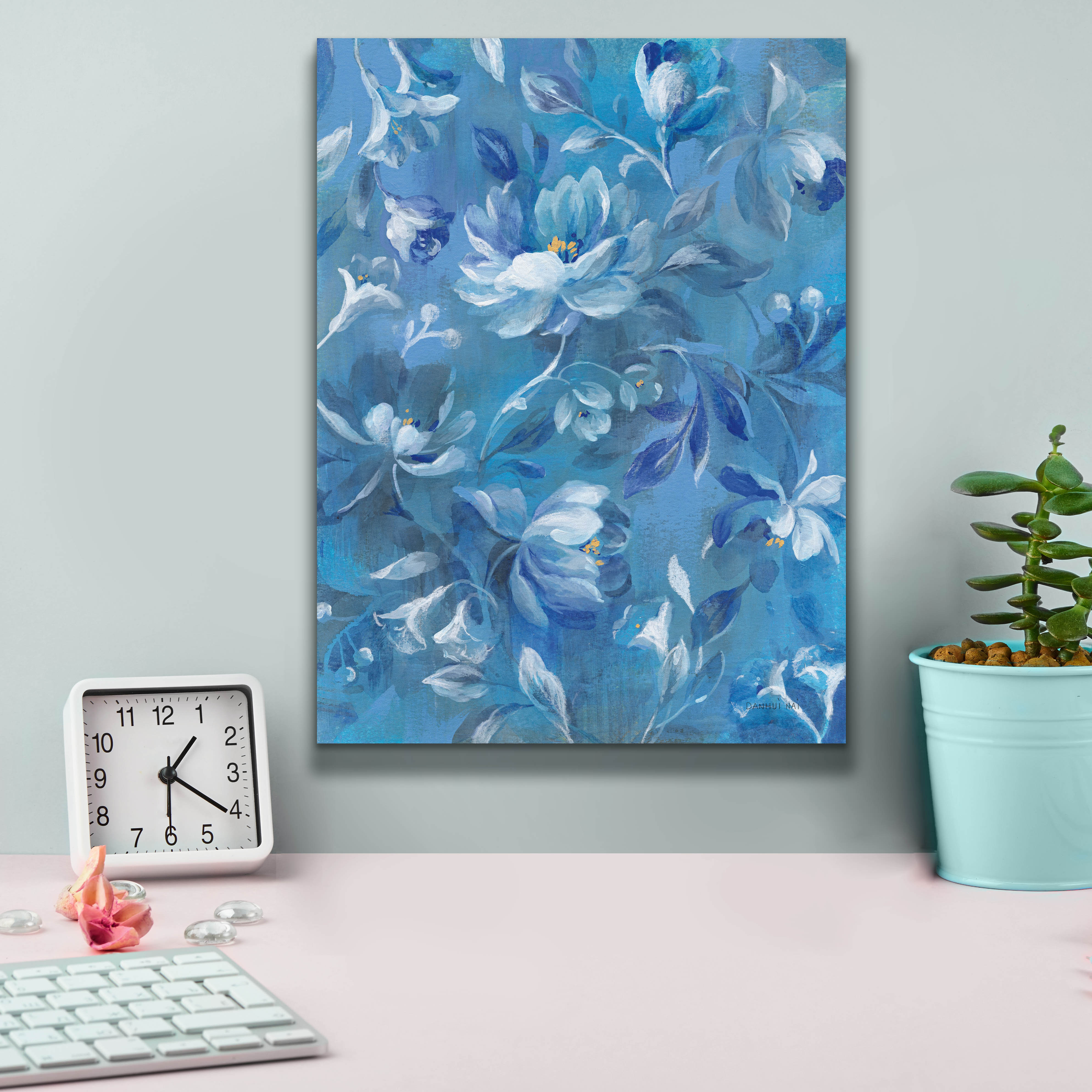 Lark Manor 'Modern Brocade 1' by Danhui Nai Canvas Wall Art - Wayfair ...