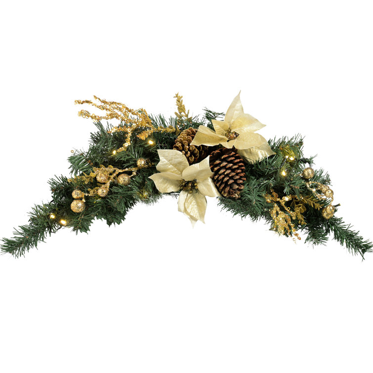 The Seasonal Aisle Lighted Swag with Lights & Reviews | Wayfair.co.uk