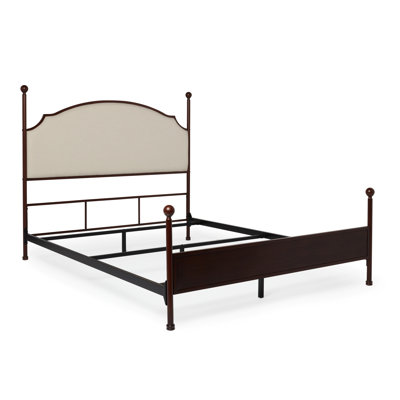 Three Posts™ Marinez Upholstered Metal Standard Bed & Reviews | Wayfair