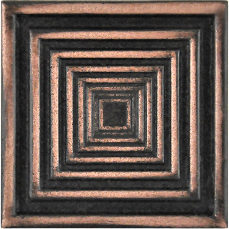 Nichetiles Focus 2'' x 2'' Metal Decorative Tile Insert | Wayfair