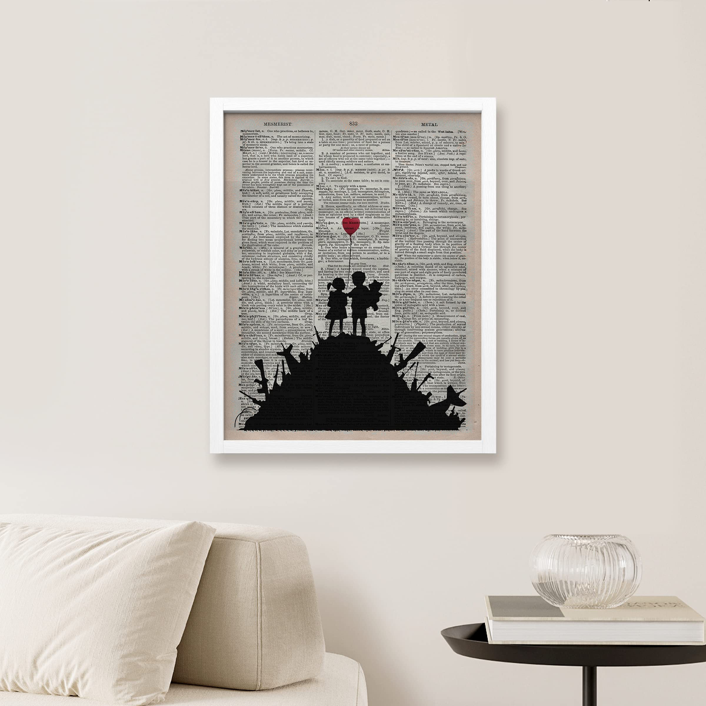 SIGNLEADER " Kids Playing On Guns And Weapons Banksy Vintage Newspaper ...