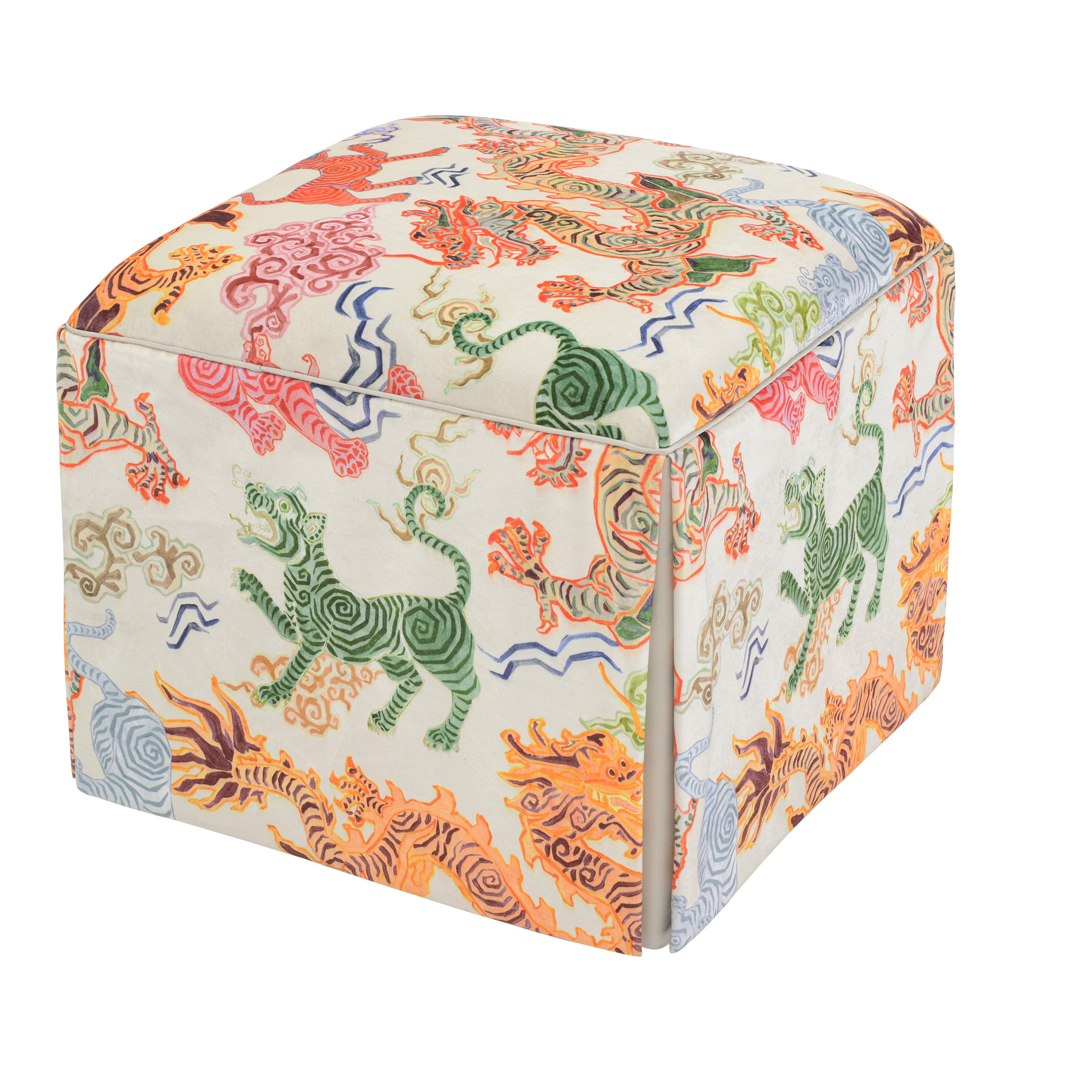 John-Richard Chelsea 22" Wide Square Cube Ottoman - Wayfair Canada
