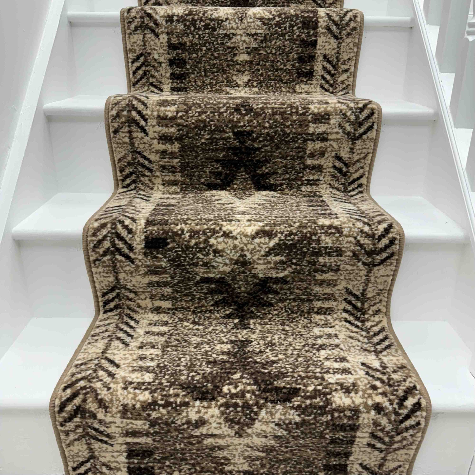 Rosalind Wheeler Native Brown Stair Runner – Soft & Durable Carpet ...