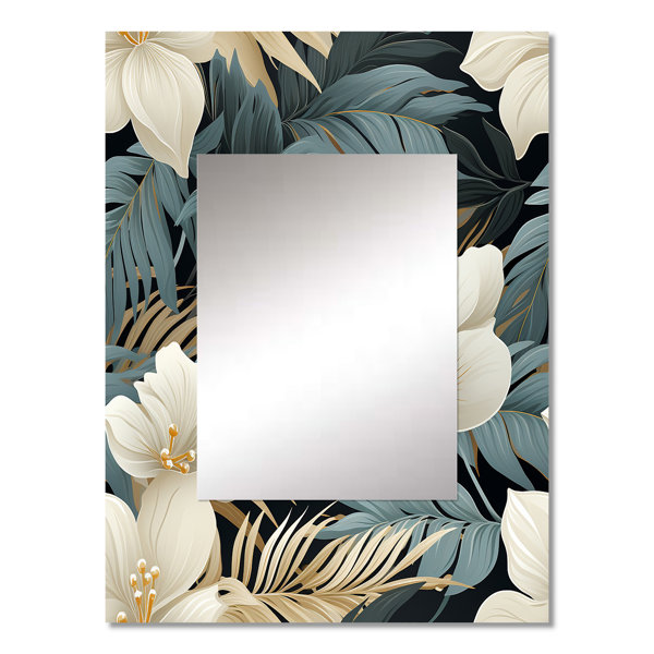 Bungalow Rose Monochrome Tropics Tropical Pattern - Tropical Mirror ...