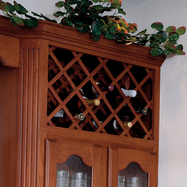 Charlton Home® Ahumada Solid Wood Floor Wine Bottle Rack | Wayfair