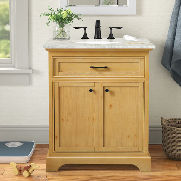 Light Wood Single Bathroom Vanities You'll Love | Wayfair