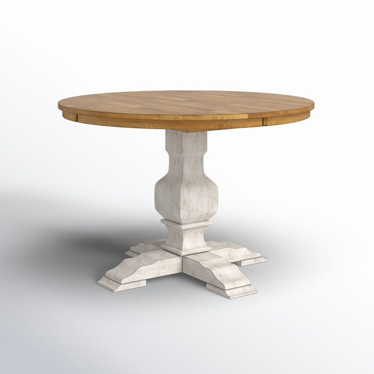 Three Posts™ Fortville Round Solid Wood Dining Table & Reviews | Wayfair