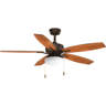 Red Barrel Studio® 52" Segars 5 - Blade Standard Ceiling Fan with Light ...