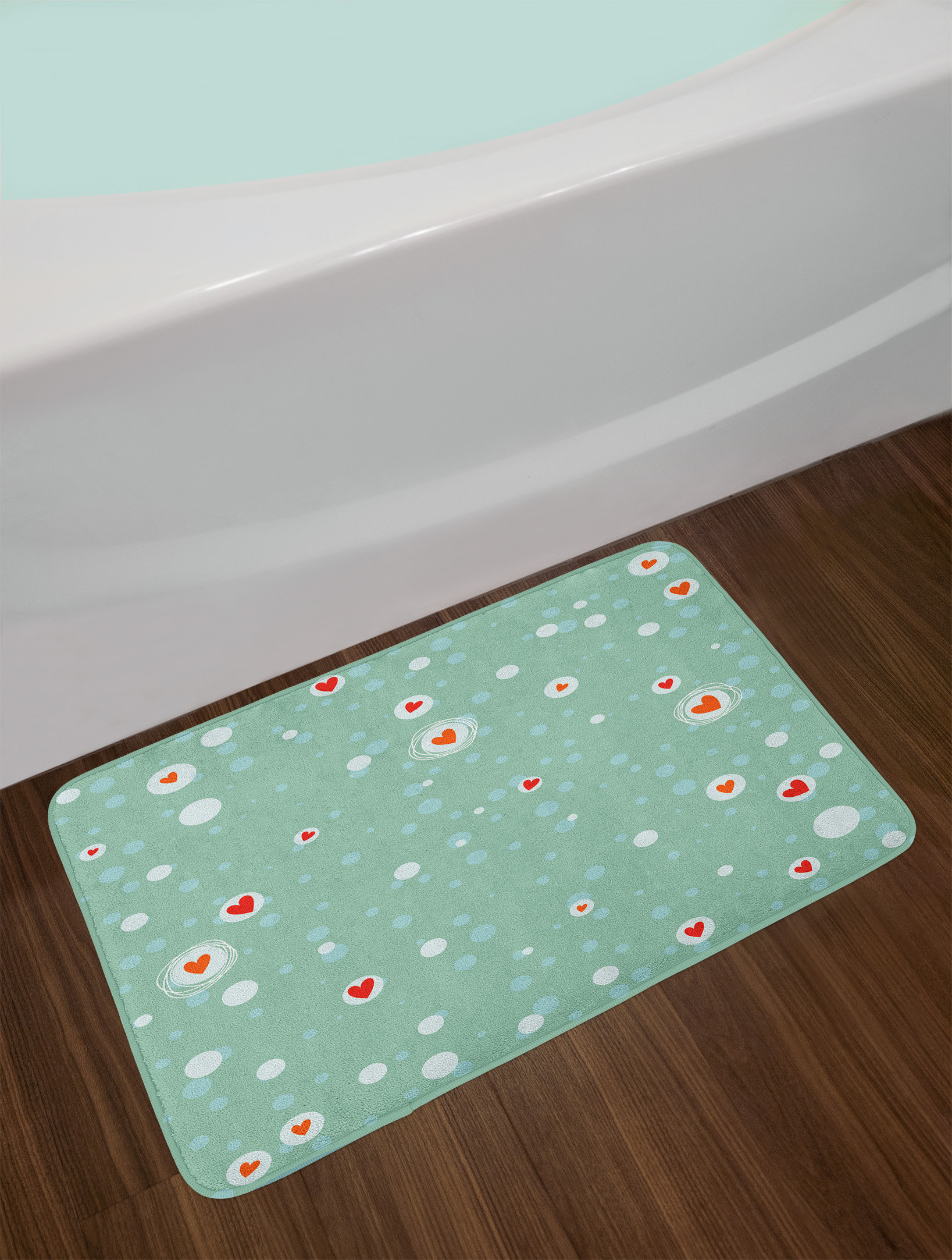 East Urban Home Sketchy Aqua Bath Rug | Wayfair