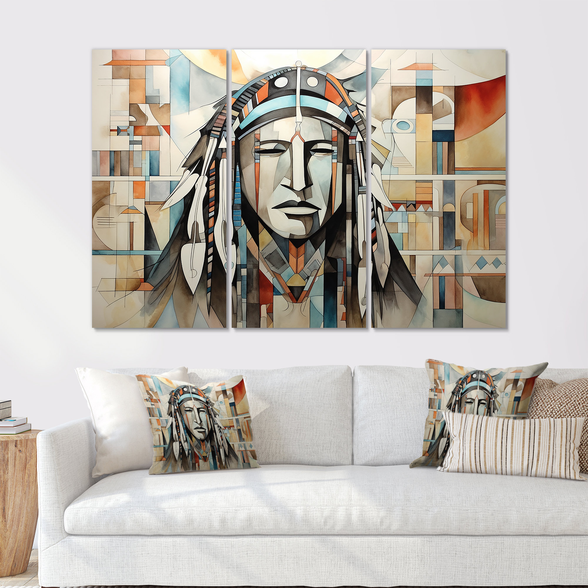 Dakota Fields Native Majestic Cherokee Collage - Native American Wall ...
