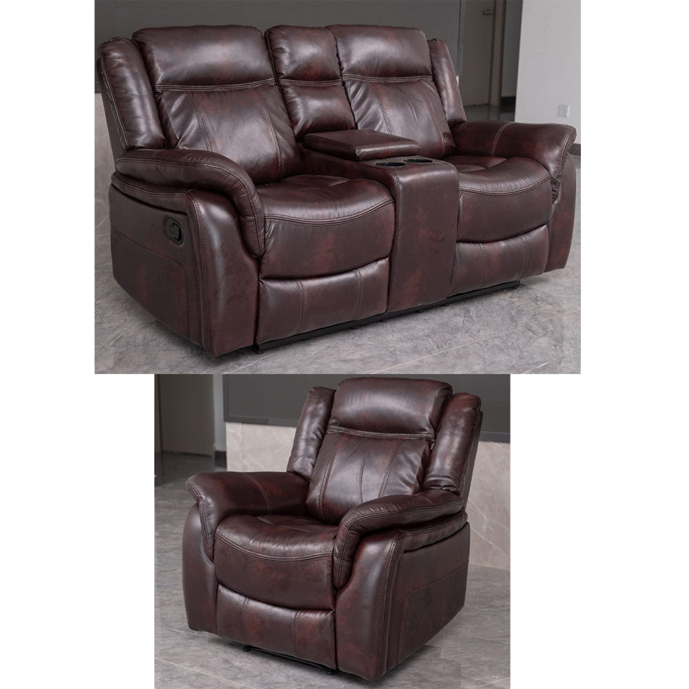 17 Stories Robiya 2 - Piece Faux Leather Living Room Set | Wayfair.co.uk