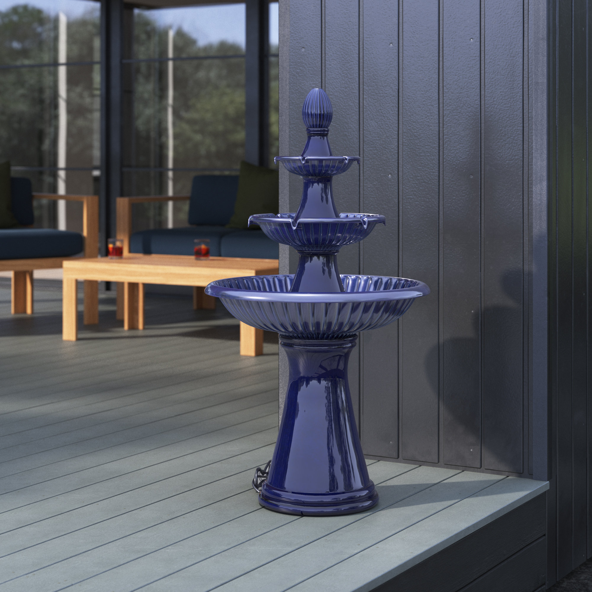 Wade Logan® Abdulhakeem Ceramic Fountain with Light & Reviews | Wayfair