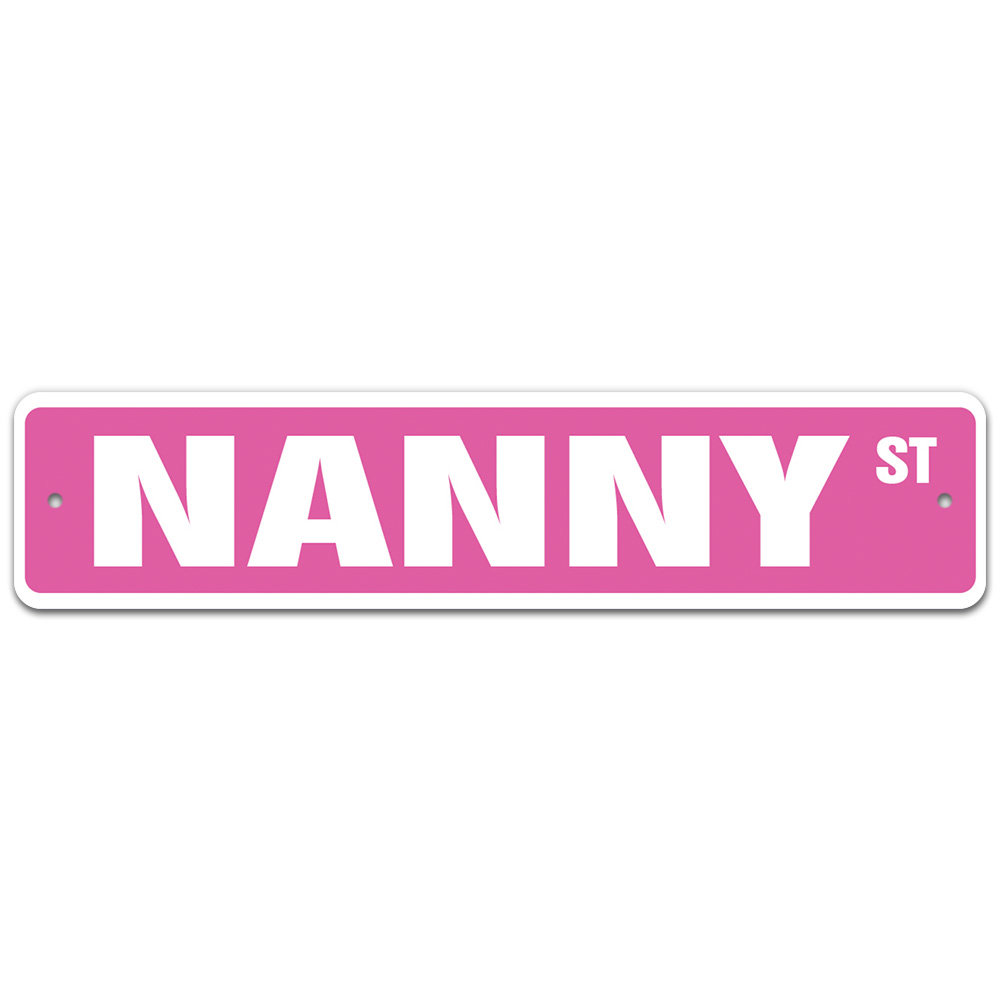 Trinx NANNY Aluminum Street Sign Babysitter Childminder Child Care ...