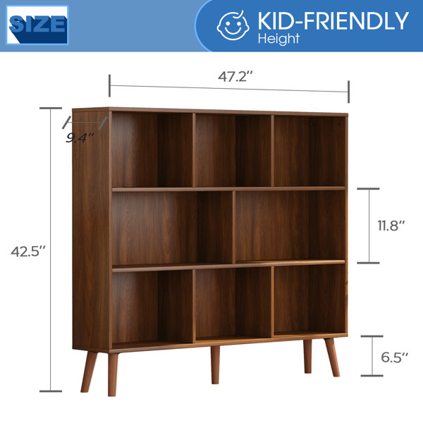 George Oliver Jaen Bookcase & Reviews | Wayfair