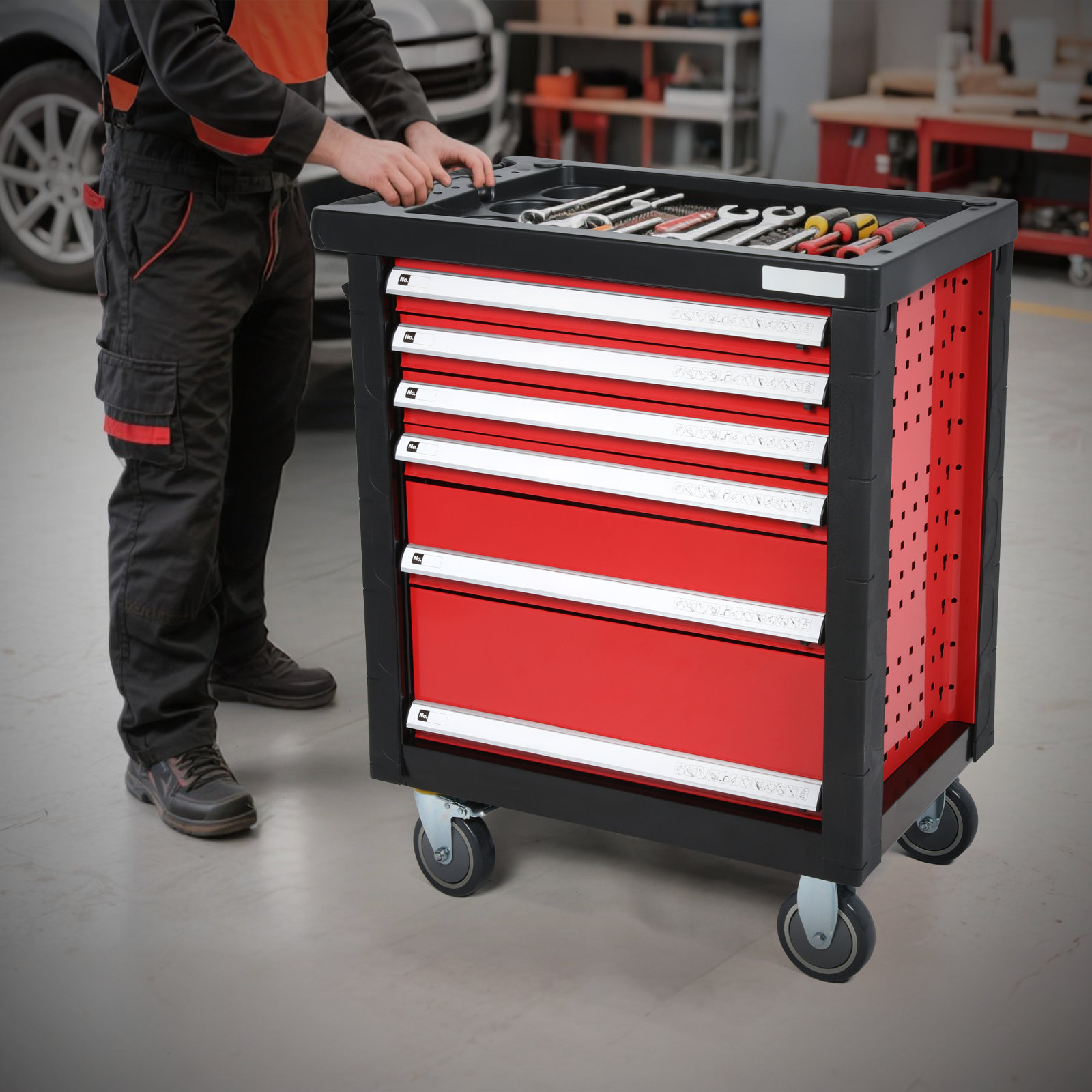 WFX Utility™ Heavy-Duty 7-Drawer Rolling Tool Chest With Locking System ...
