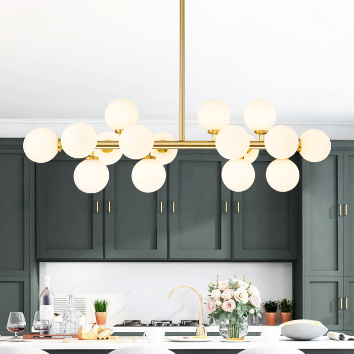 Wade Logan® Broghan 16 - Light Kitchen Island Pendant & Reviews | Wayfair