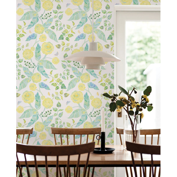 SimpleShapes Peel & Stick Floral Panel & Reviews | Wayfair