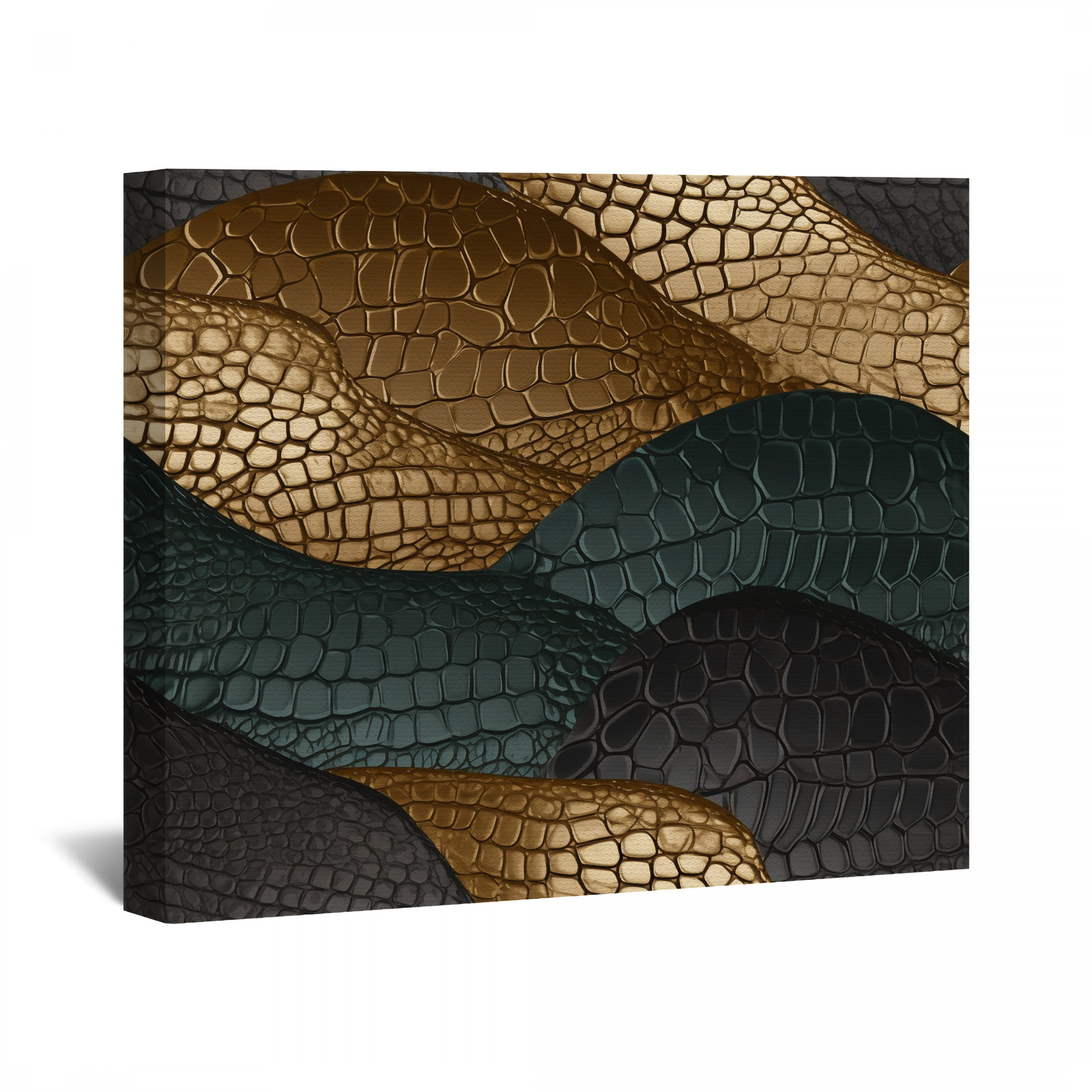 Ivy Bronx Exotic Canvas Wrap - Scales Wall Decor | Wayfair