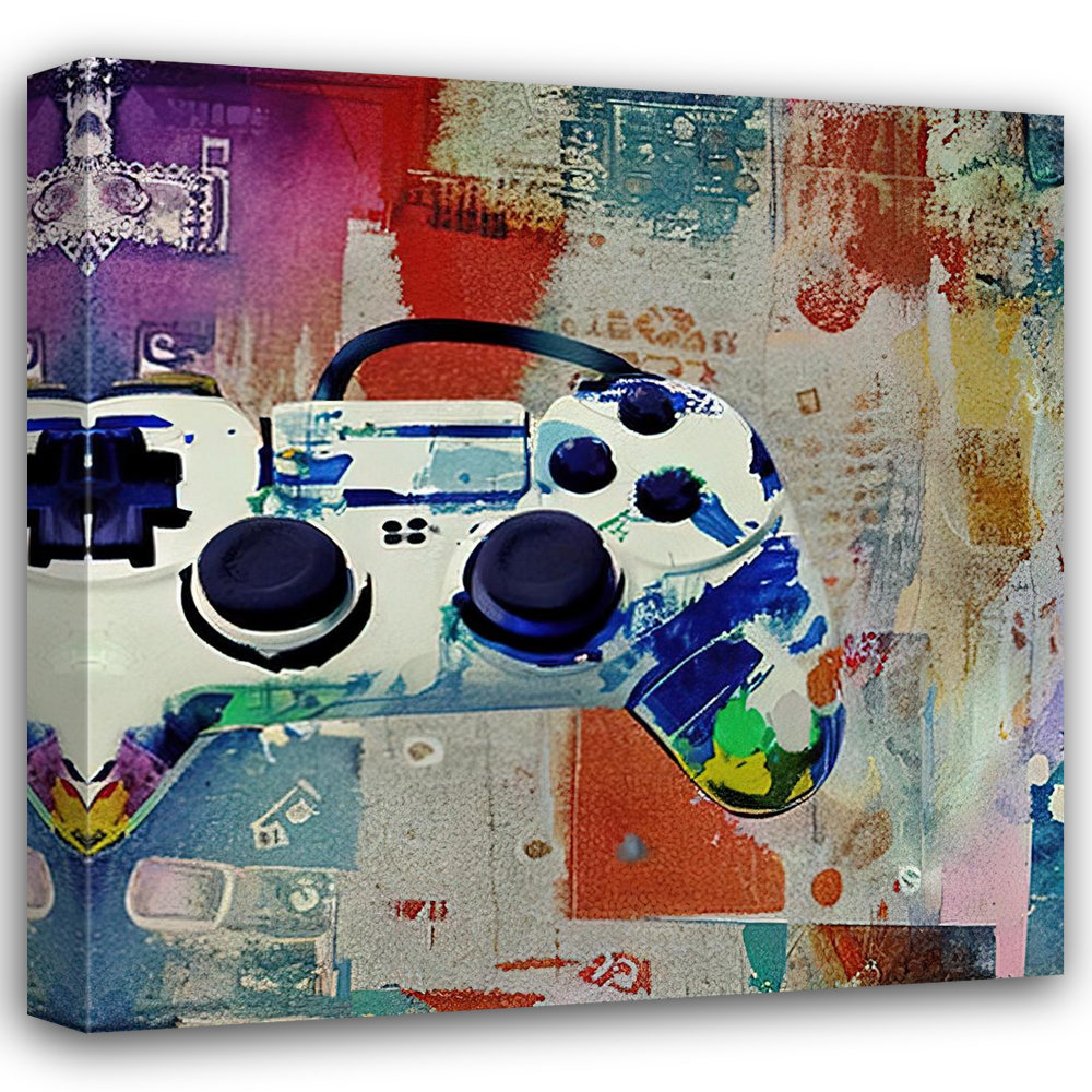 Red Barrel Studio® Video Game Controller 135 On Canvas by Stephen ...