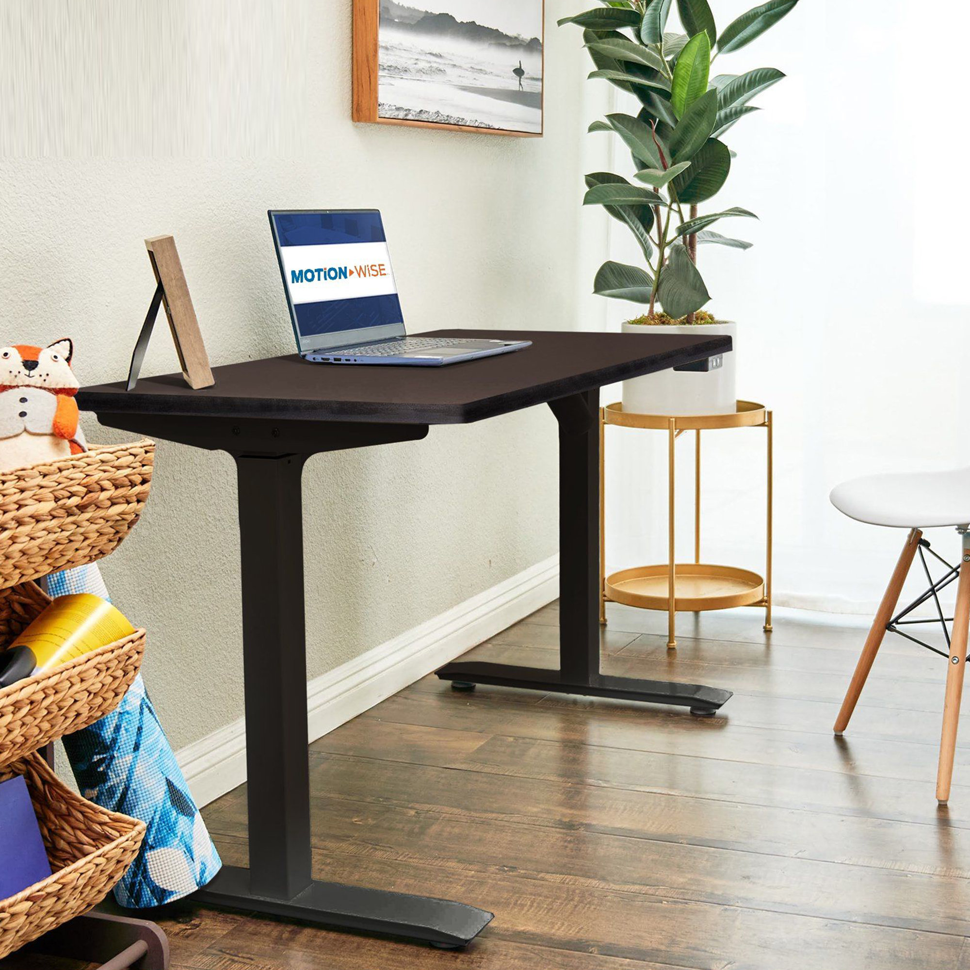 Inbox Zero Chrystine 48'' W Height Adjustable Rectangle Writing Desk ...