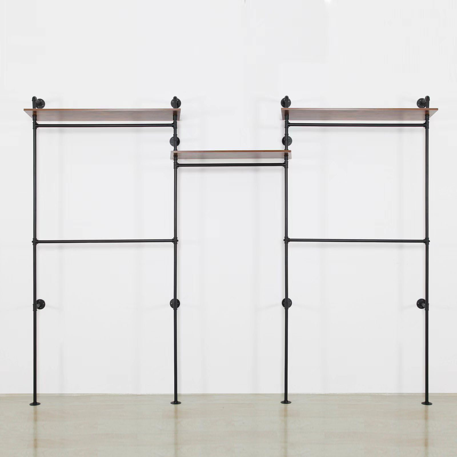 Wendes Kem Industrial Iron Pipe Clothing Rack | Wayfair