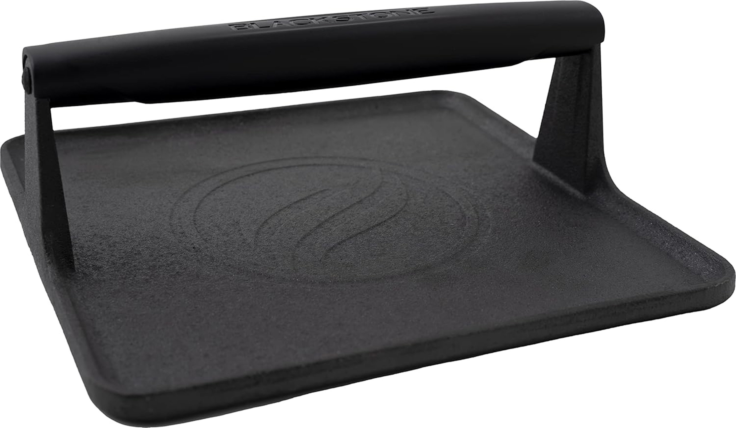 Artmeer Heavy-Duty Cast Iron Griddle Press: Rubber Grip, Grooved Base ...