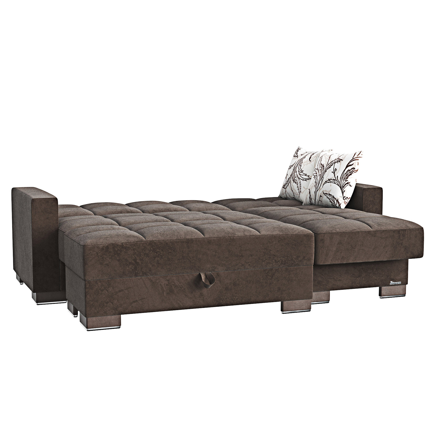 Hokku Designs Upholstered Convertible Chaise Lounge With Storage | Wayfair