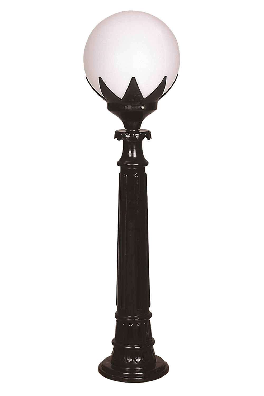 East Urban Home Aarjan Black 1 -Light 37'' H Hardwired Lamp Post (Full ...