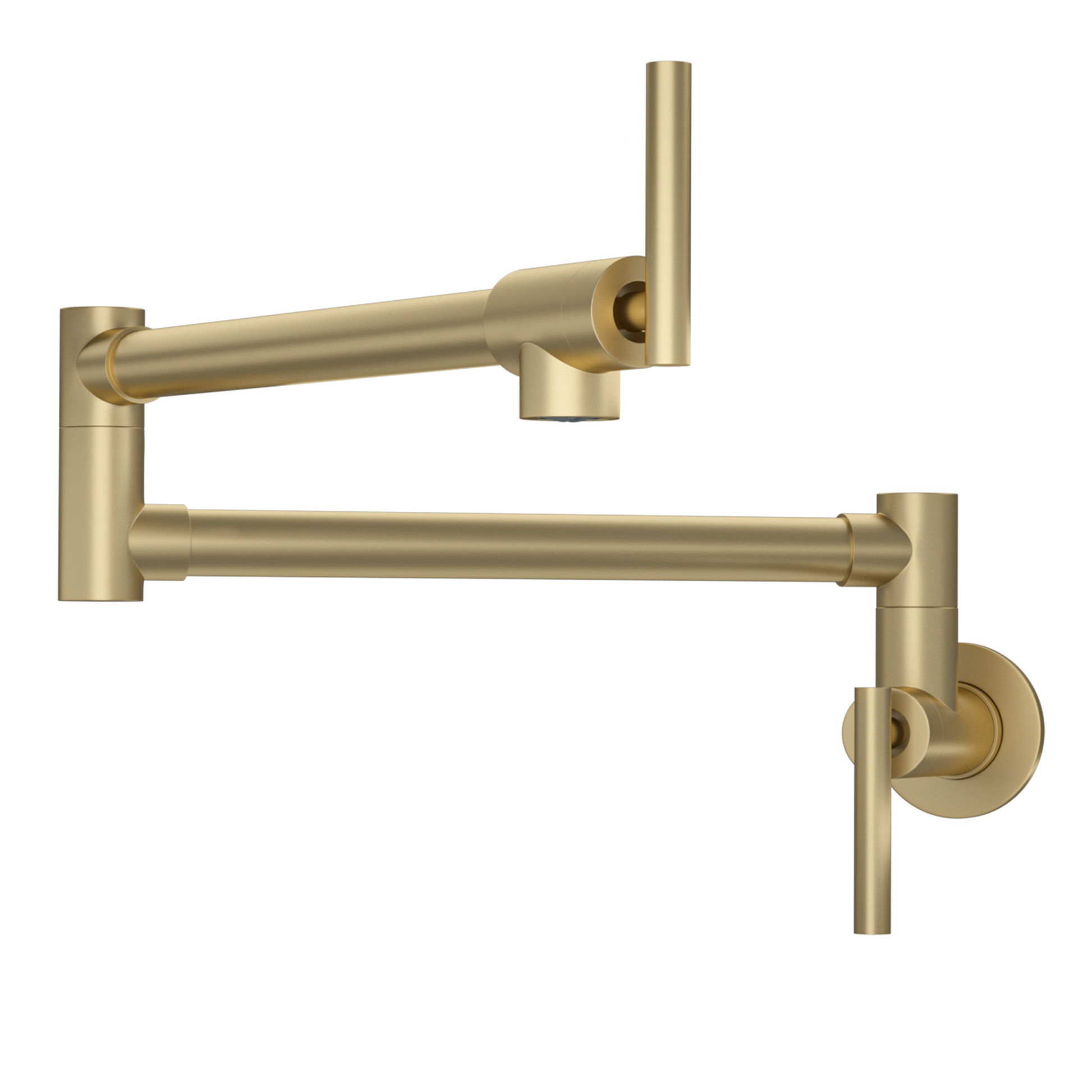 Latitude Run® Gold Stretchable Pot Filler For Wall Mount Kitchen Sink ...