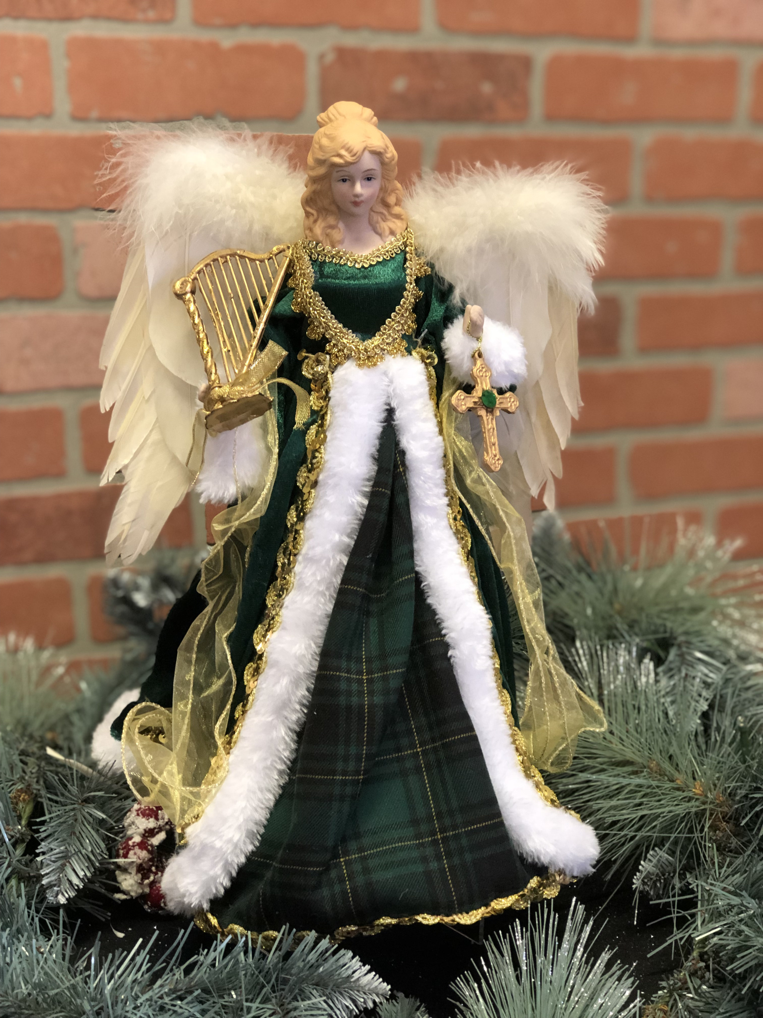 August Grove® Irish Angel Tree Topper & Reviews | Wayfair