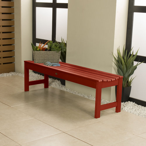 Red Outdoor Benches You'll Love | Wayfair