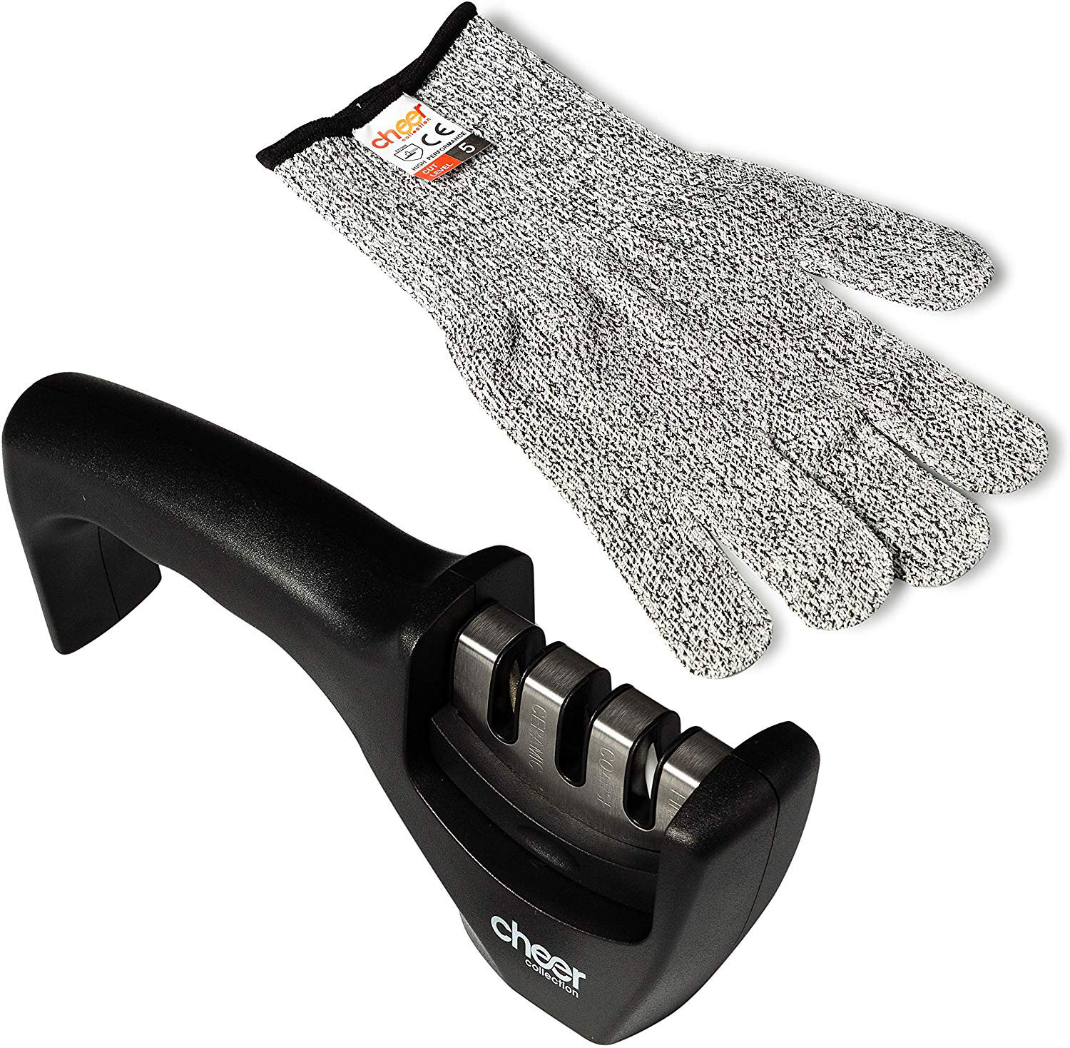 Cheer Collection 3 Stage Manual Knife Sharpener & Reviews | Wayfair