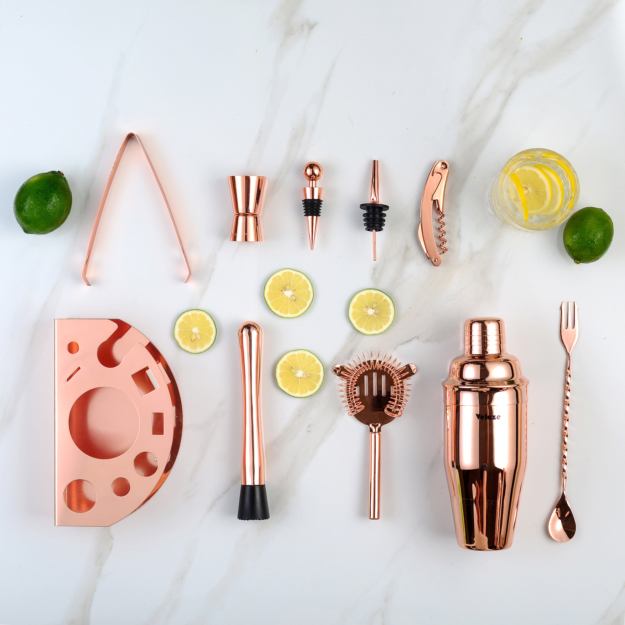 Ivy Bronx 10 Piece Bar Tool Set | Wayfair