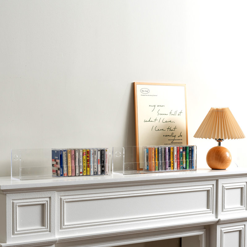 Ebern Designs Acrylic Cassette Rack Media Storage | Wayfair