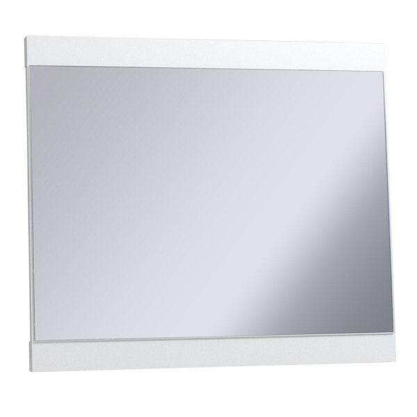 17 Stories White Rectangular Wall Mirror 77cm - Modern Versatility for ...
