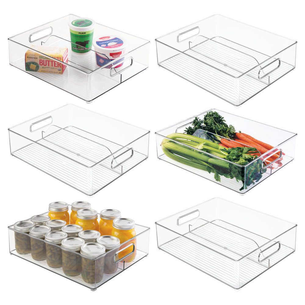 iDesign Divided Pantry Bin for Kitchen Storage - Organize Snacks, Food ...