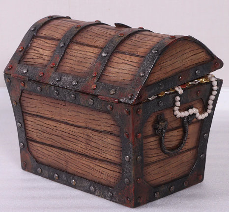 Loon Peak® Jash Small Pirate Treasure Chest Statue | Wayfair