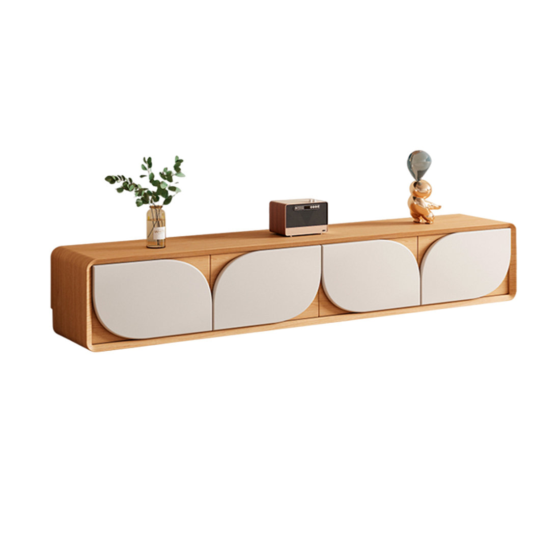 Orren Ellis Kinli Solid Wood 94.48'' W Storage Credenza | Wayfair